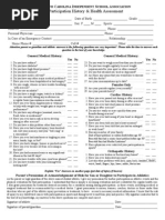 PSAL Form PDF | PDF | Heart | Clinical Medicine