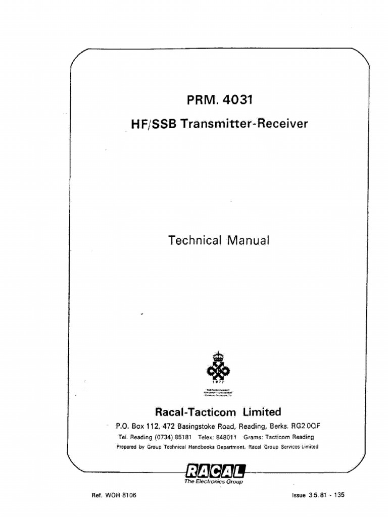 PRM4031 Part1 | PDF