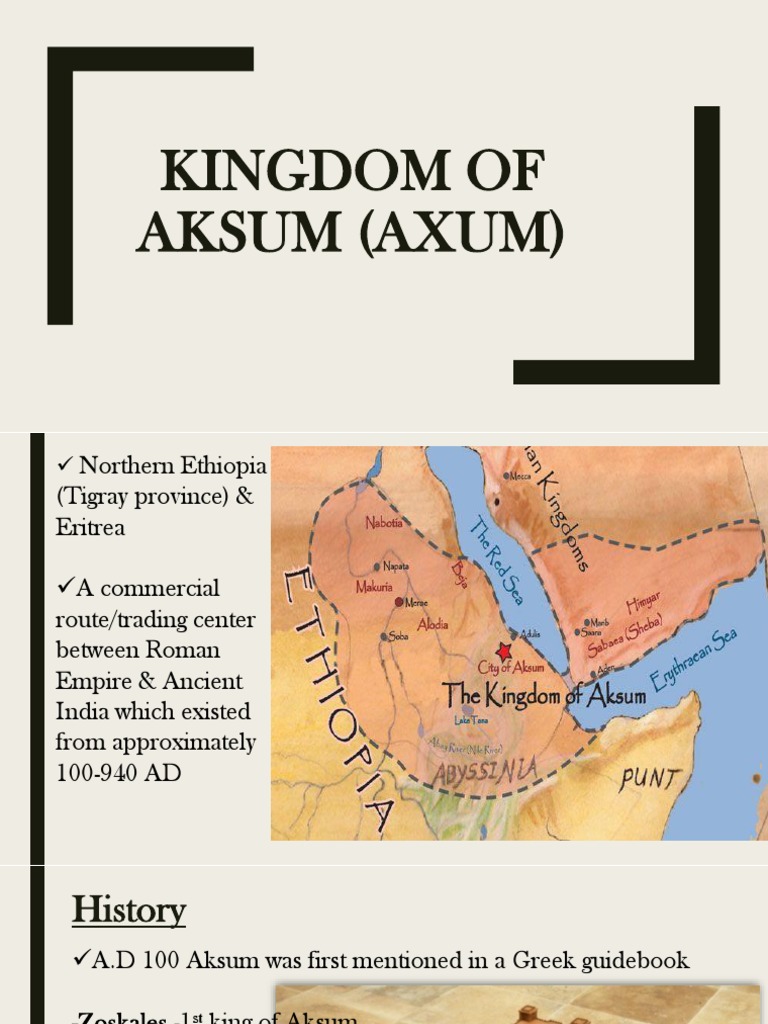 Kingdom of Aksum: History and Map | PDF | History