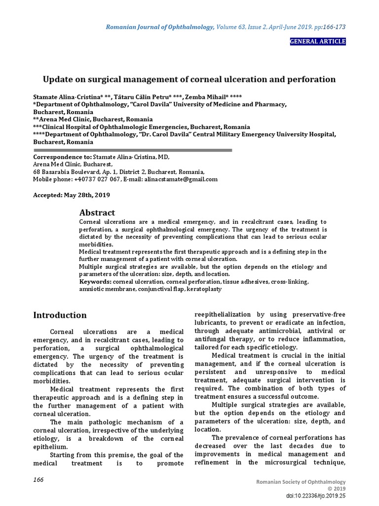 Management Ulkus Kornea | PDF | Cornea | Ophthalmology