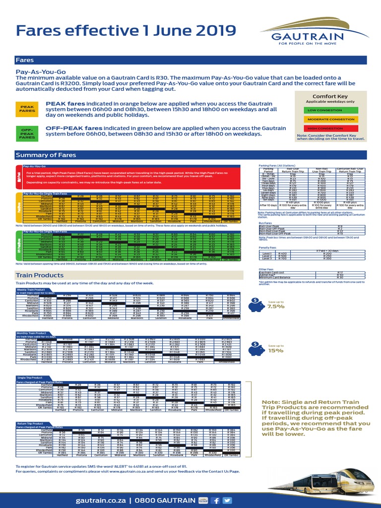 Gautrain Fare Increase Poster WEB | PDF | Prepaid Mobile Phone | Public ...