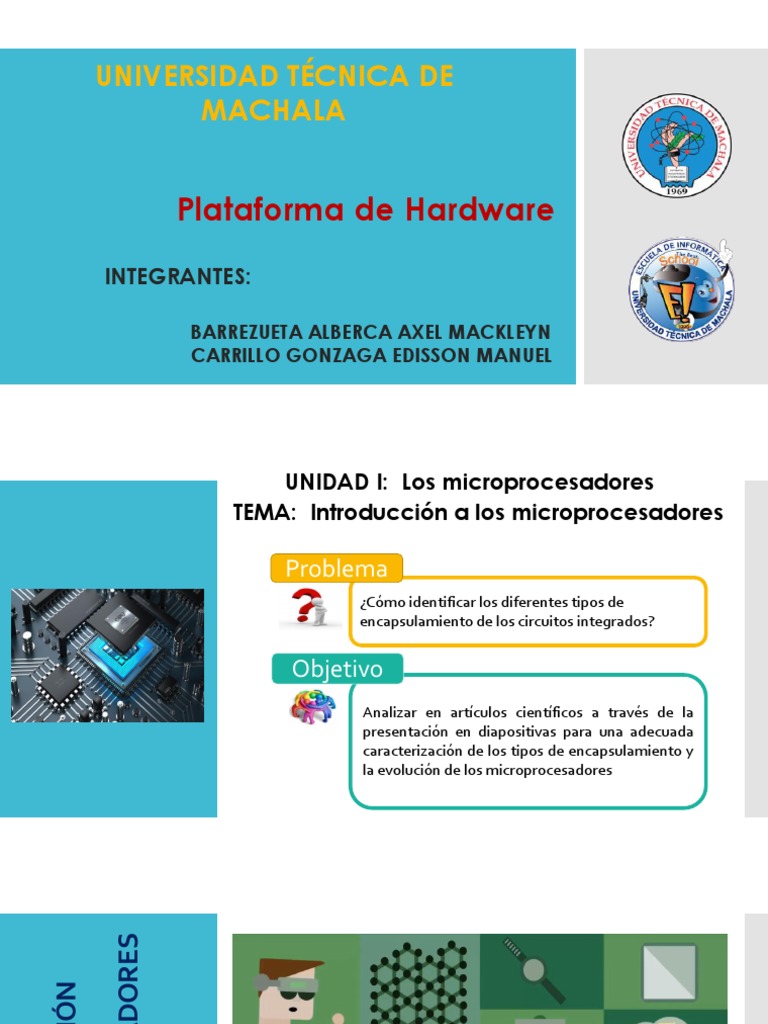 Tipos de Encapsulamiento y Evolucion de Los Microprocesadores | PDF | Microprocesador | Circuito ...