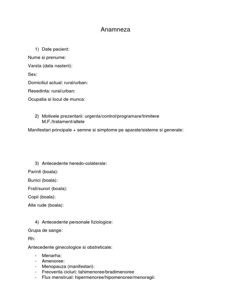 Anamneza | PDF