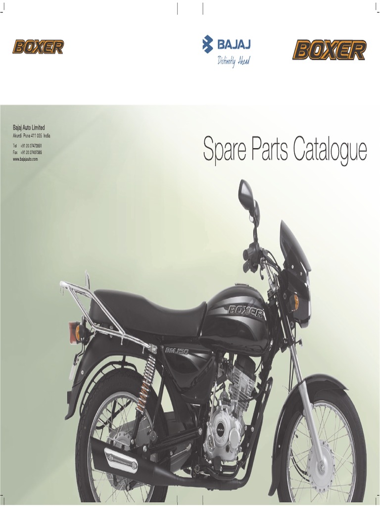 Bajaj Boxer 150 Spare Parts Catalogue Pdf | Reviewmotors.co