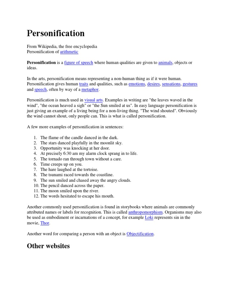 Personification | PDF