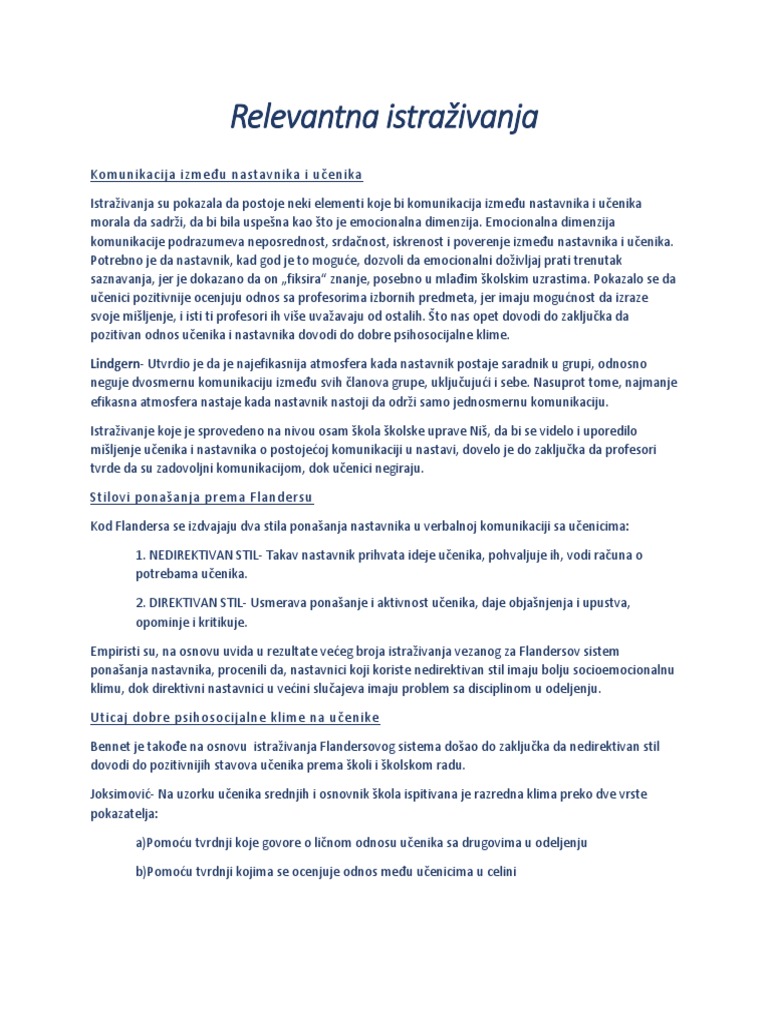 Psiholoska Istrazivanja | PDF
