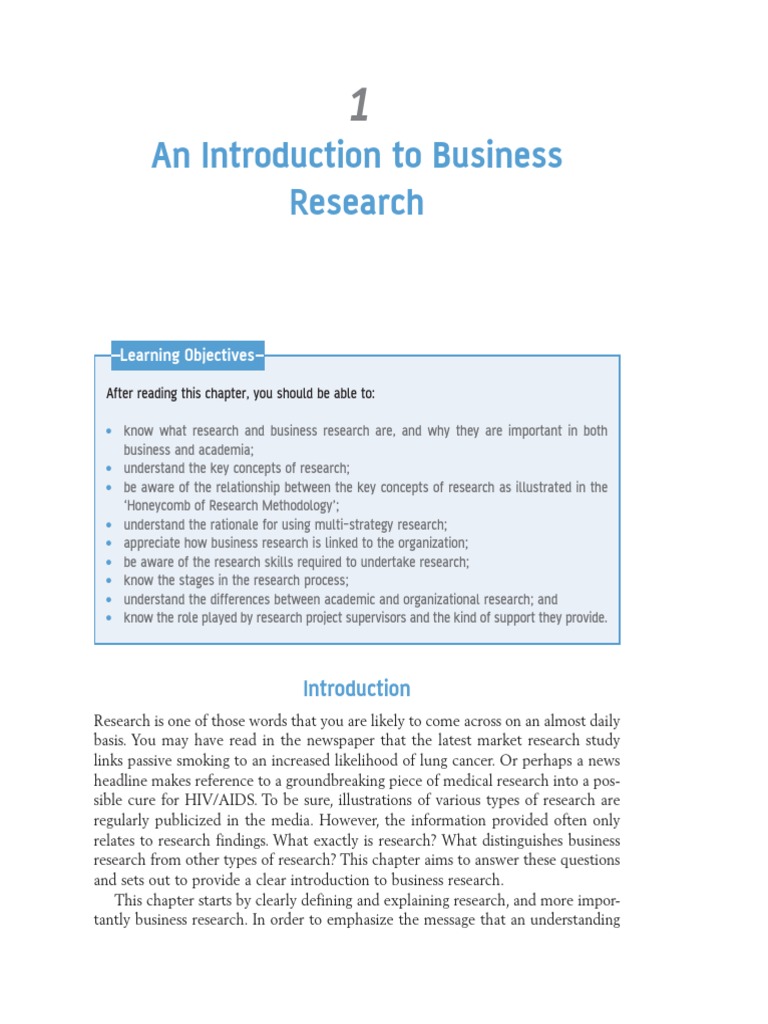 An Introduction To Business Research | PDF | Positivism | Pragmatism