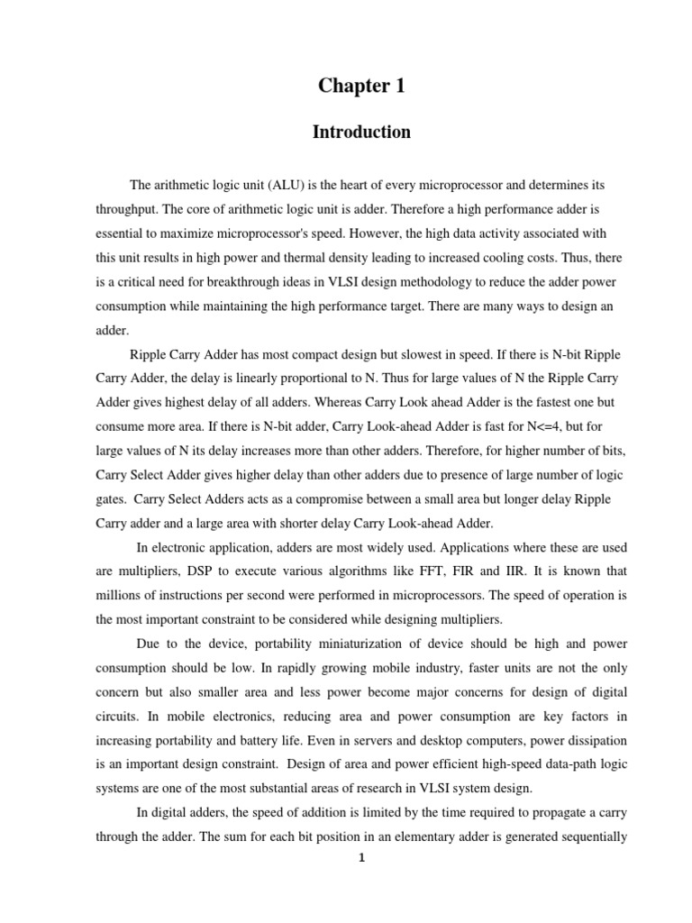 Carry Select Adder | Download Free PDF | Hardware Description Language ...