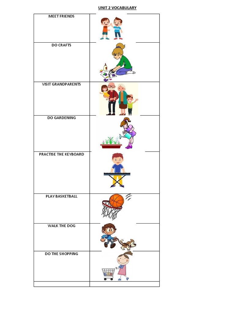 Unit 2 Vocabulary | PDF