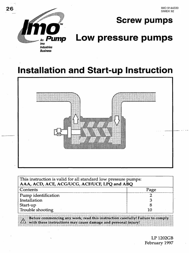 26 IMO Pumps | PDF | Pump | Valve
