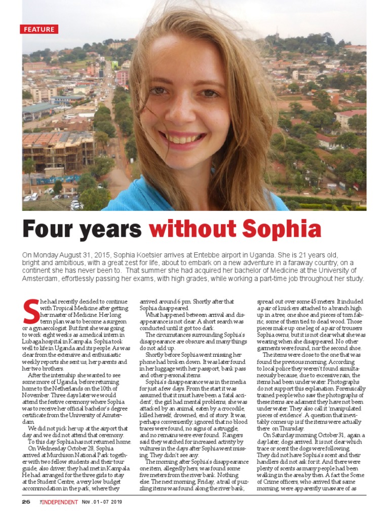 Four Years Without Sophia | PDF