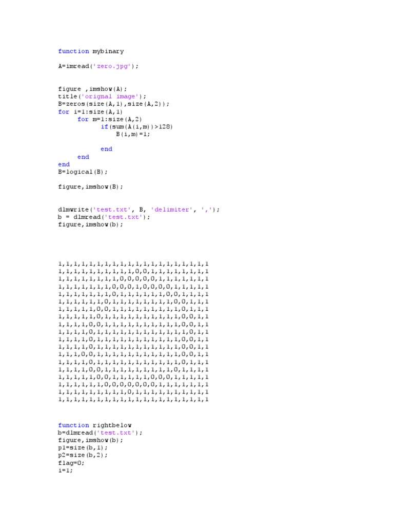 Binary Image Analysis: Detecting and Extracting Boundaries in a Binary ...