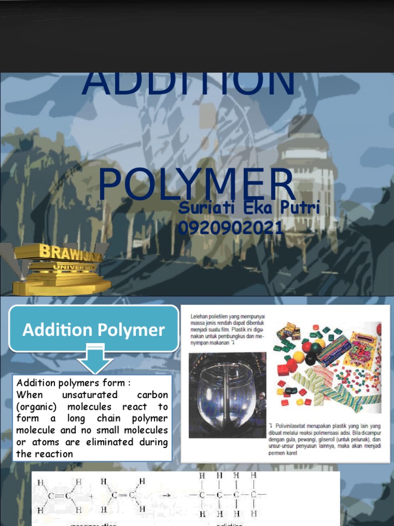 Addition Polymer (1b) | PDF | Polymerization | Polymers