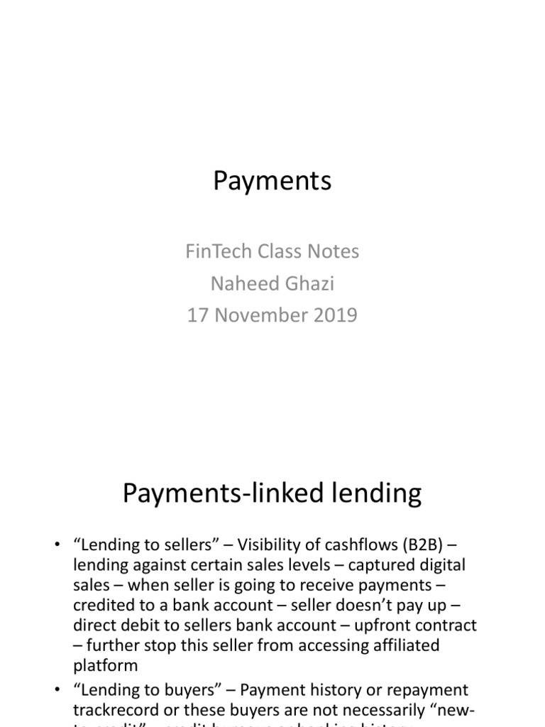 Fintech Payments 101 Simple Explanation | PDF | Payments | Credit
