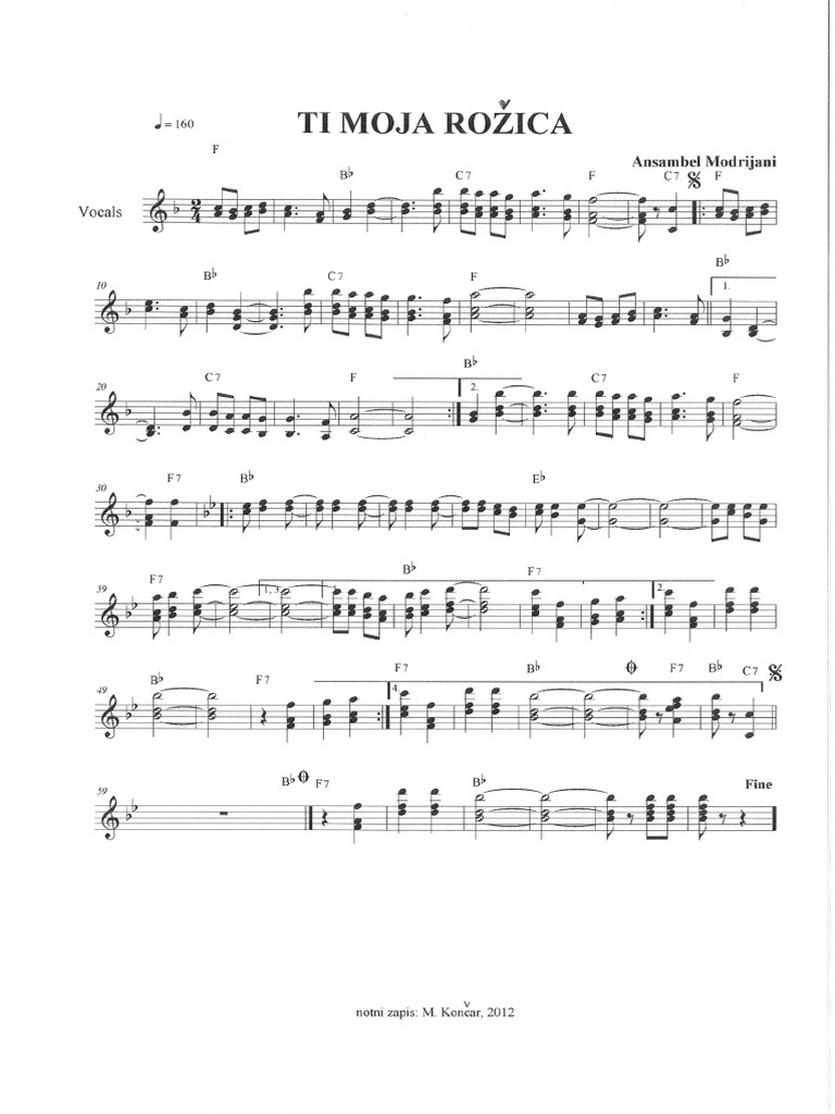 TI MOJA ROŽICA - MODRIJANI.pdf | PDF