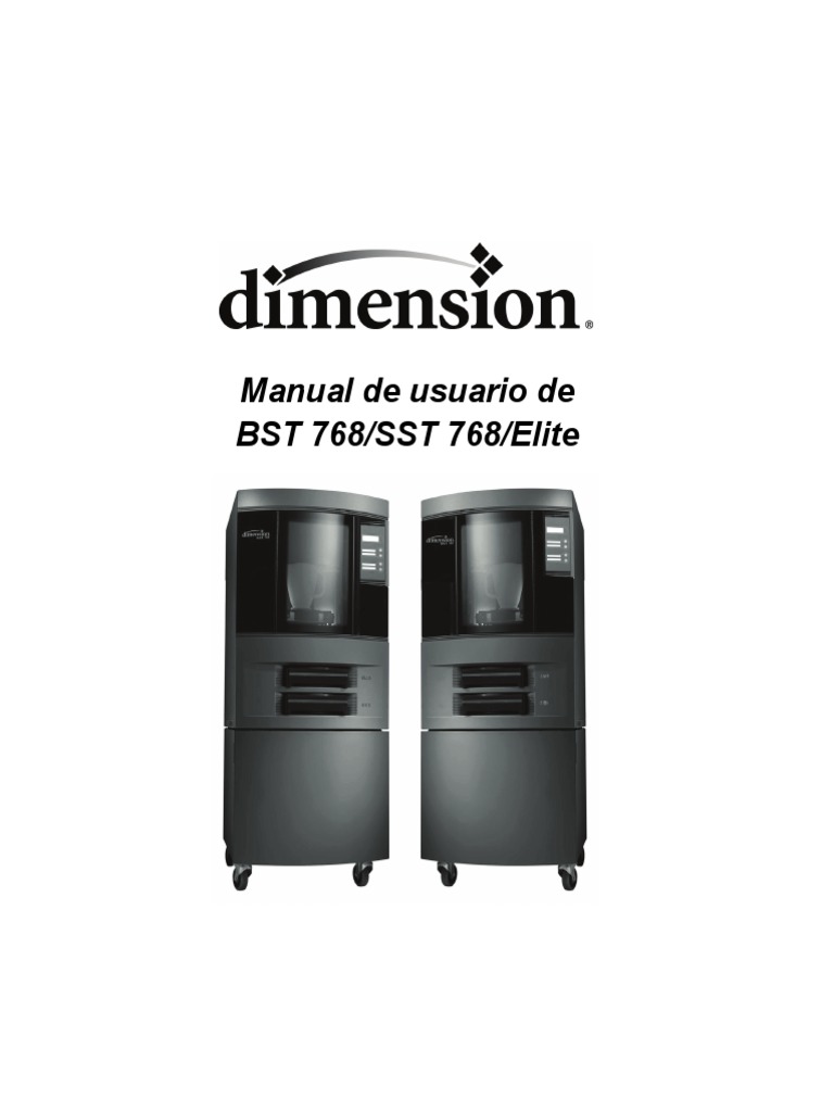 Manual de Operación Impresora Dimension BST 768 | PDF | Ventana ...