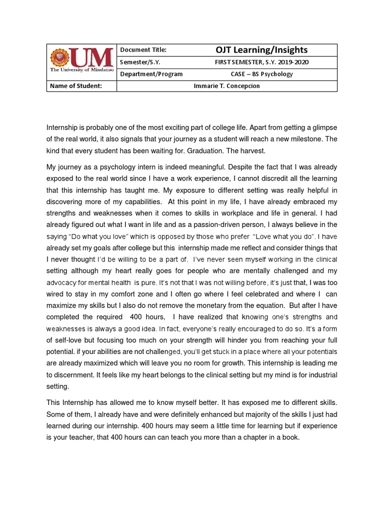 OJT Insight Psychology | Download Free PDF | Learning | Psychology