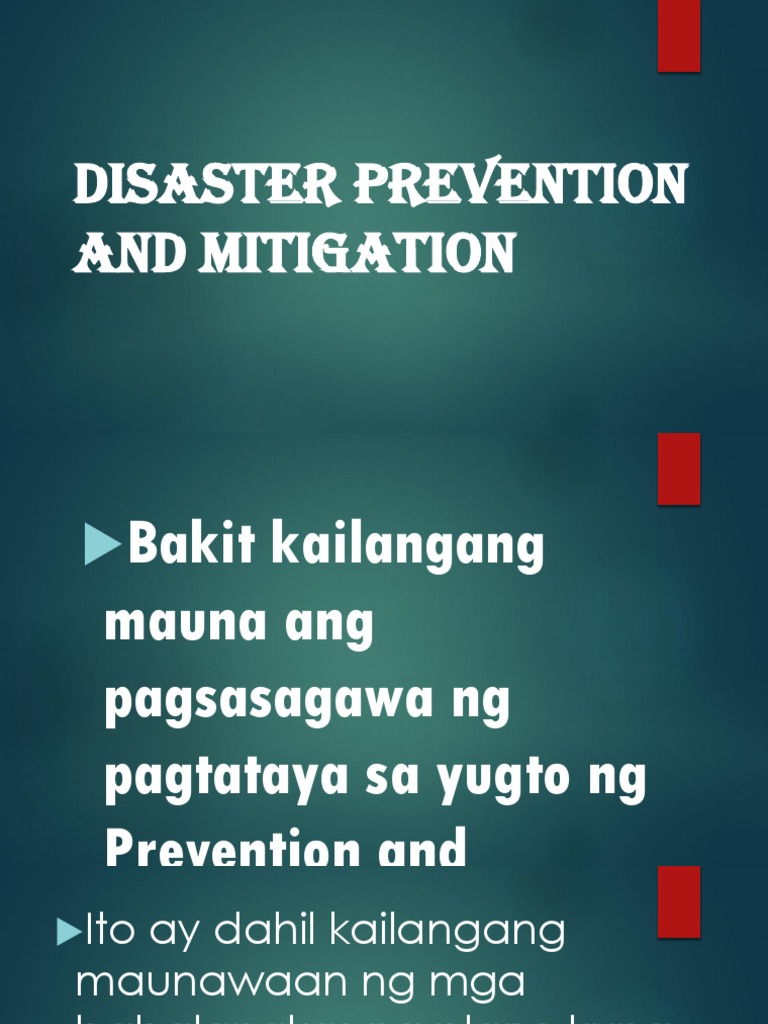 Disaster and Mitigation | PDF