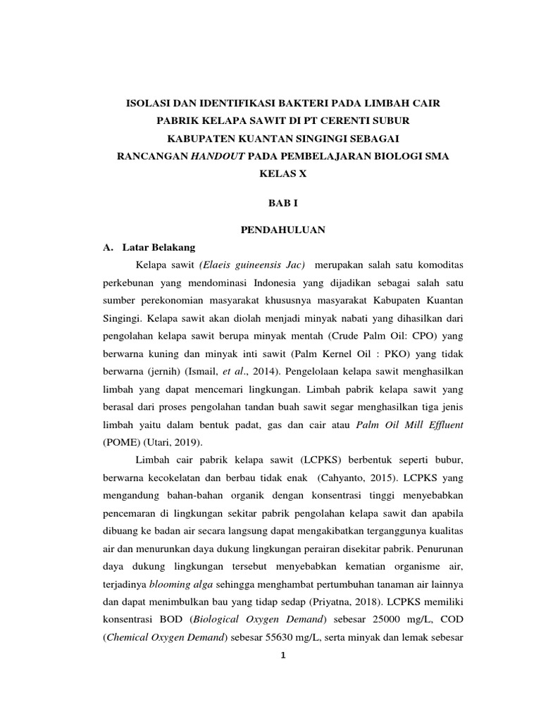 Isolasi Dan Identifikasi Bakteri Pada Limbah Cair | PDF | Kesehatan ...