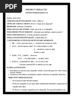 Grupa Mica - Familia Mea - Proiect de Activitate | PDF