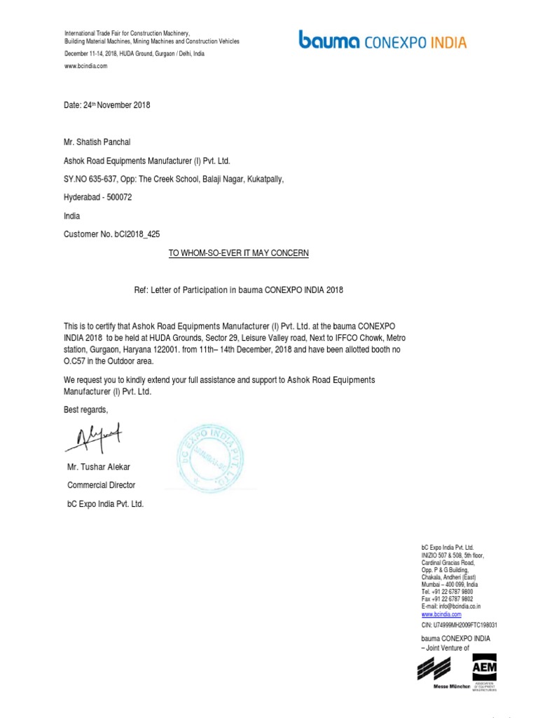 Bauma Invitation | PDF | Economic Sectors | Economies