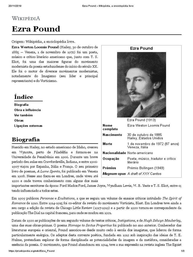 Ezra Pound | PDF | Poesia
