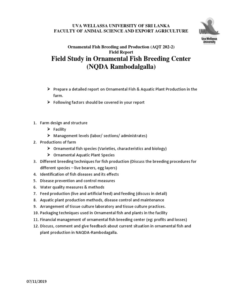 Field Visit Report | PDF
