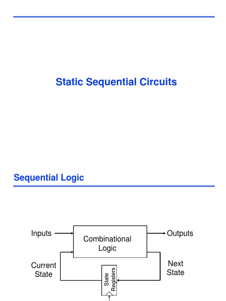Static vs Dynamic Storage in Logic Circuits | PDF | Electronic Design ...