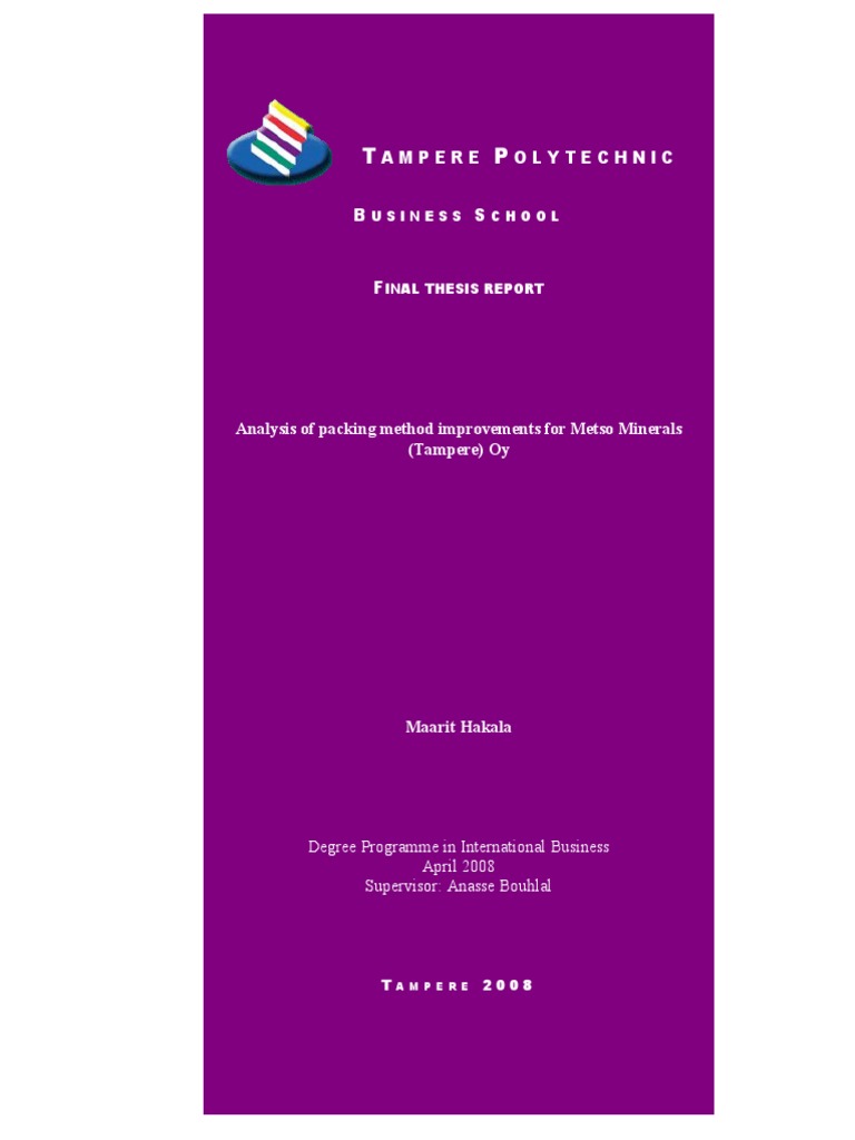 Packing Method Improvements for Metso | PDF | Pallet | Packaging And ...