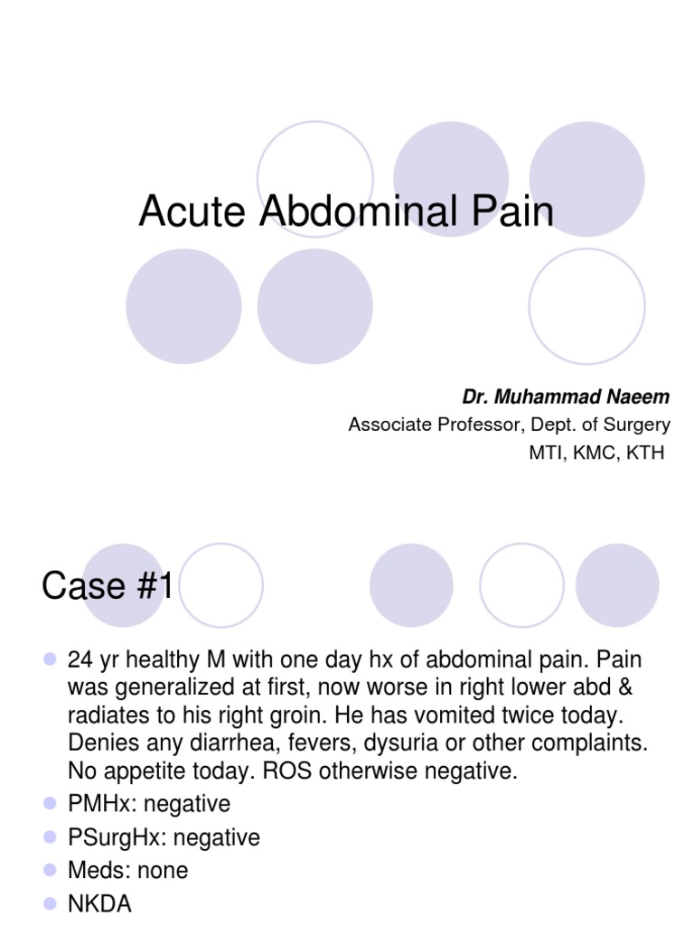 Acute Abdomen | PDF | Digestive Diseases | Rtt