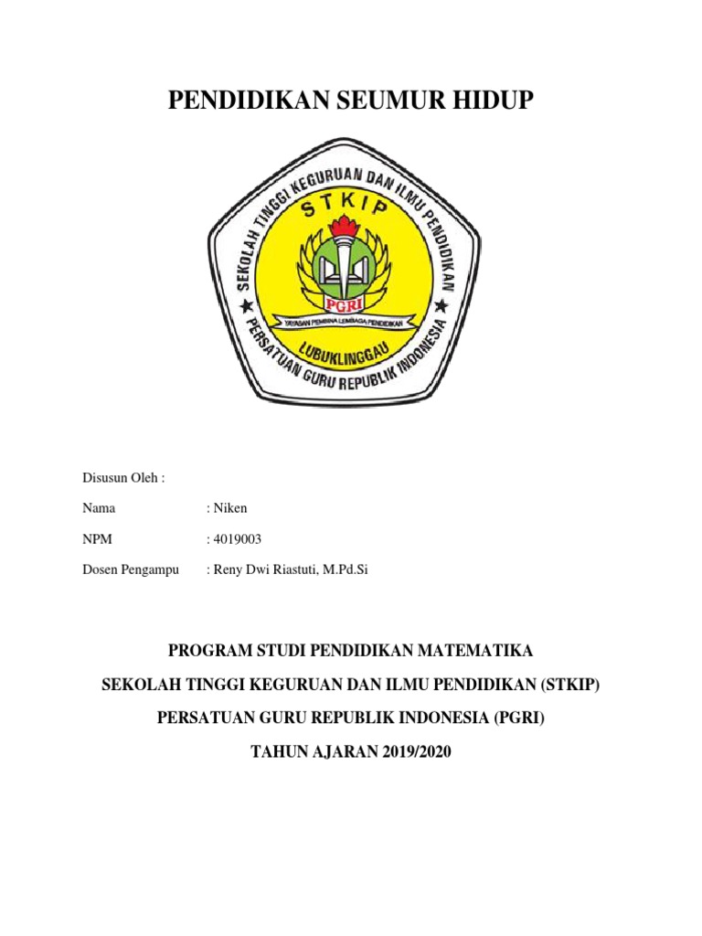 6 Pendidikan Seumur Hidup | PDF