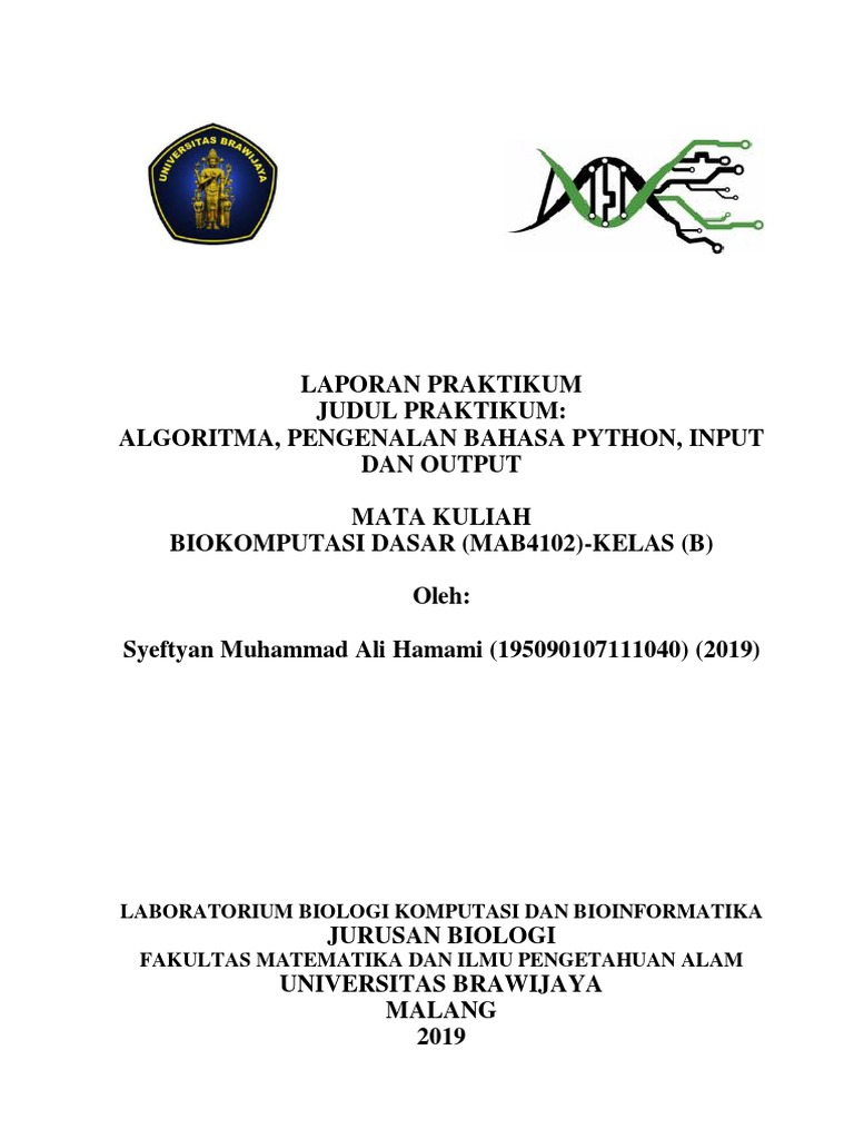 3 - Algoritma, Pengenalan Bahasa Python, Input Dan Output | PDF