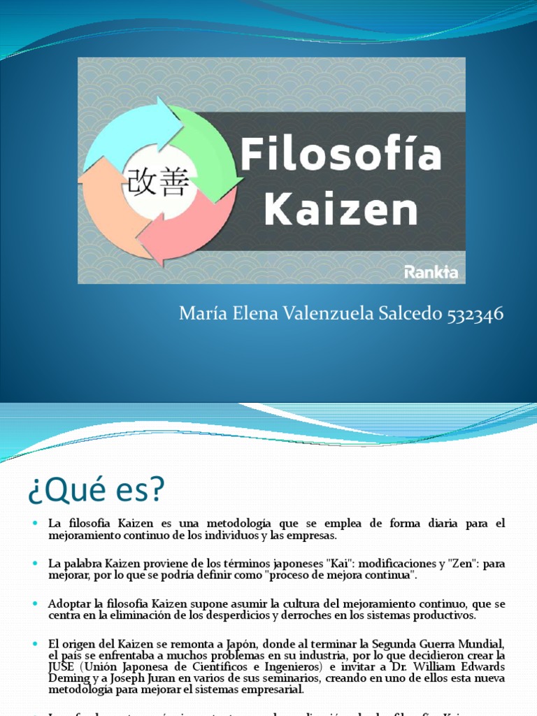 Filosofía Kaizen | PDF | Calidad (comercial) | Business