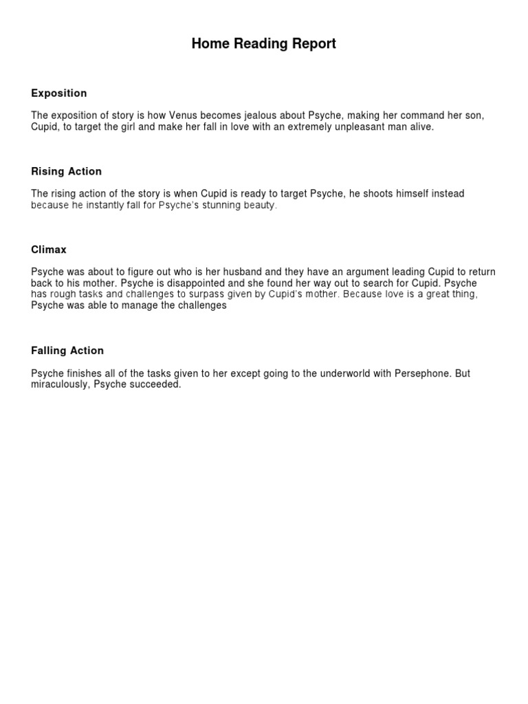 Home Reading Report: Exposition | PDF