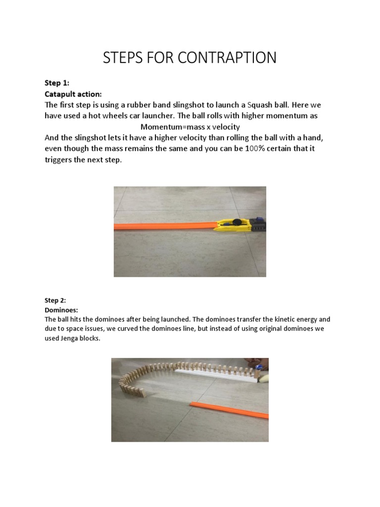 Steps For Contraption | PDF
