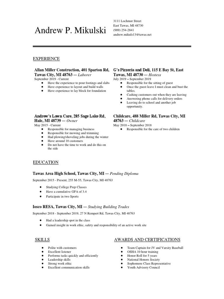 Andrew Resume 2019 | PDF | Business
