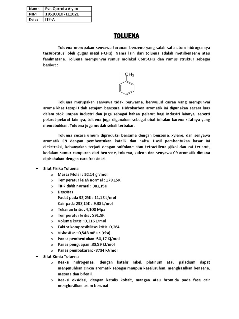 TOLUENA | PDF