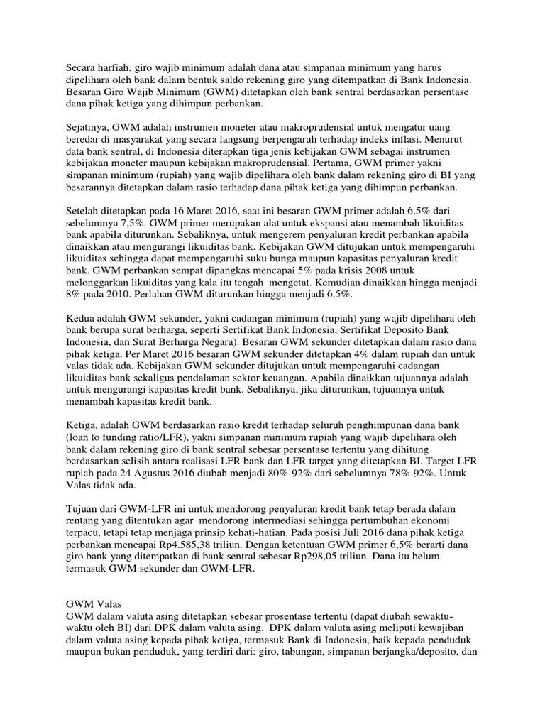 GWM | PDF | Pengelolaan Keuangan & Uang | Ilmu Sosial
