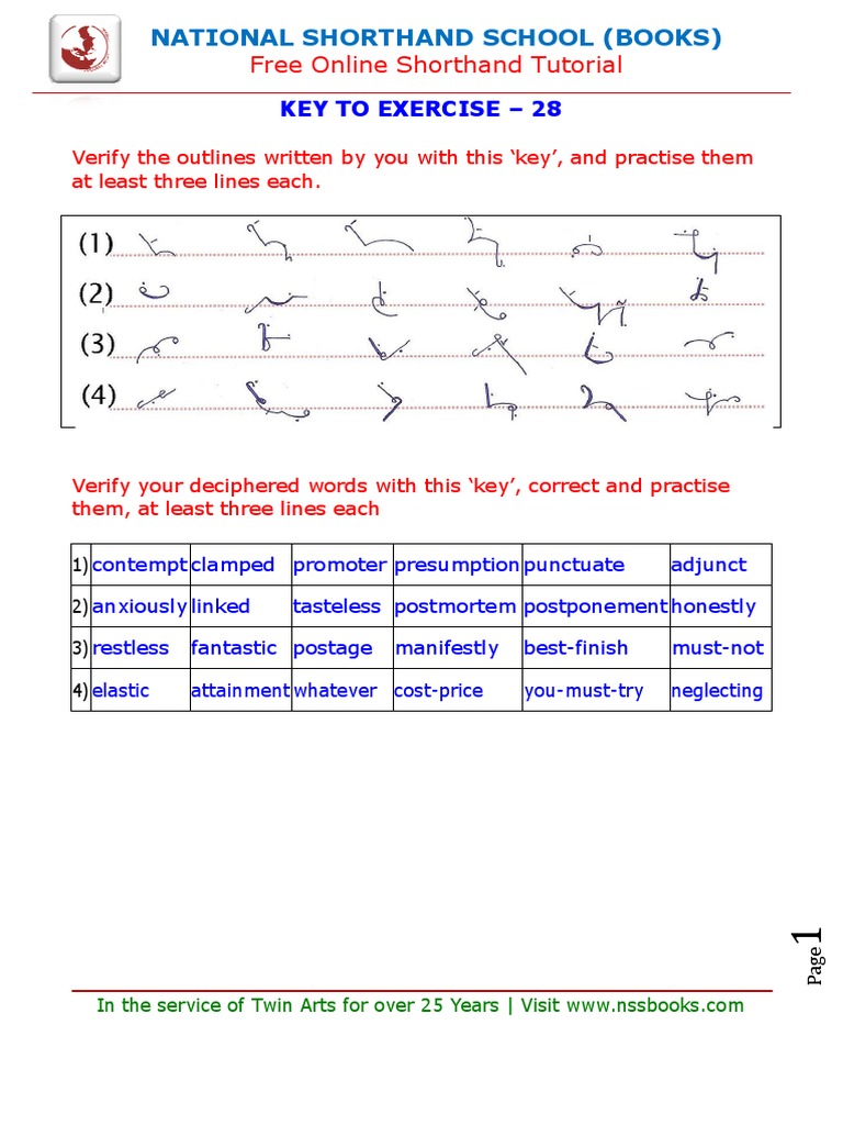 Free Online Shorthand Tutorial Free Online Shorthand Tutorial | PDF