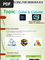Surface Area of Cube - Formula, TSA of Cube, LSA (CSA) of Cube | PDF ...