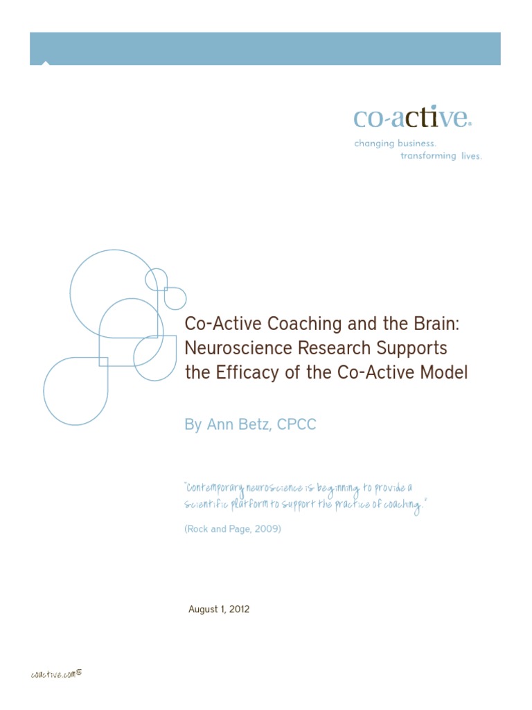 Co Active Coaching And The Brain Pdf Pdf Attention Emotions