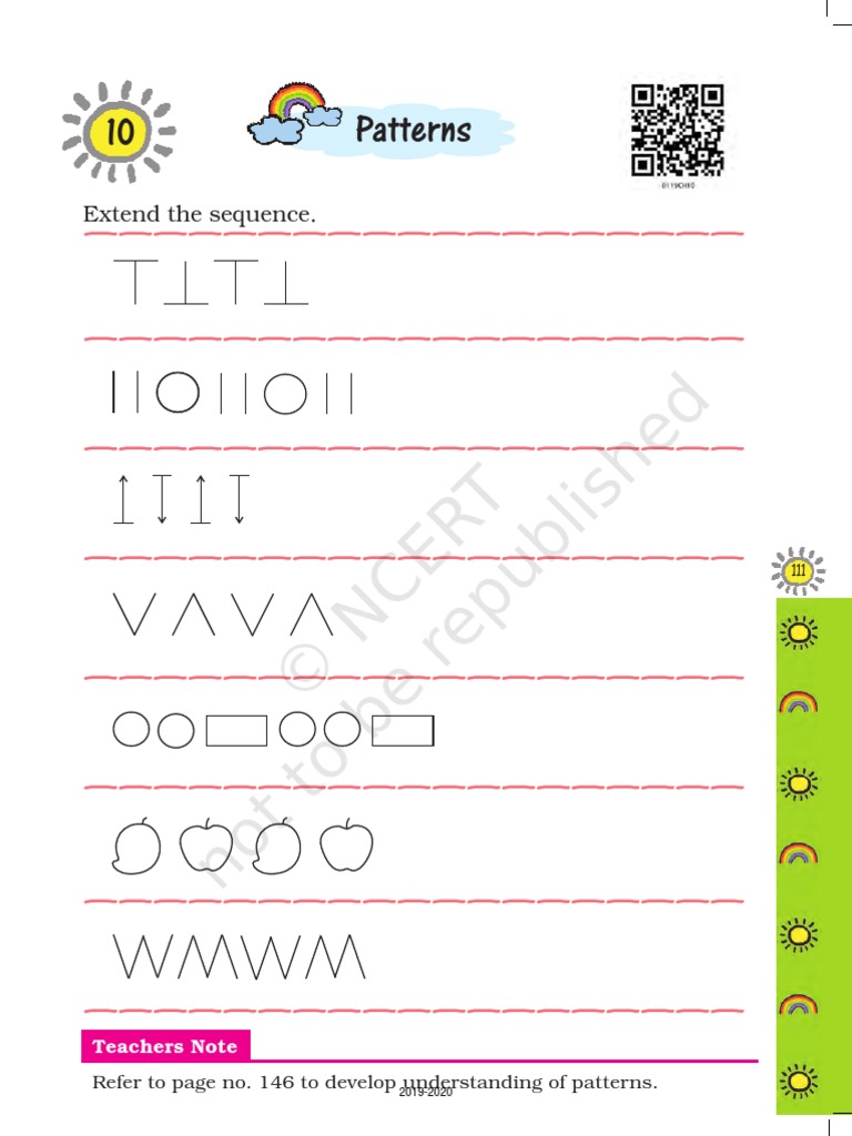10 Patterns: Extend The Sequence | PDF