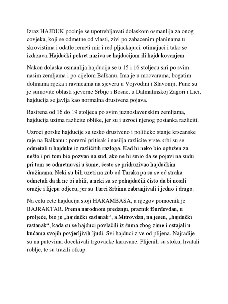 Hajduci I Uskoci | PDF