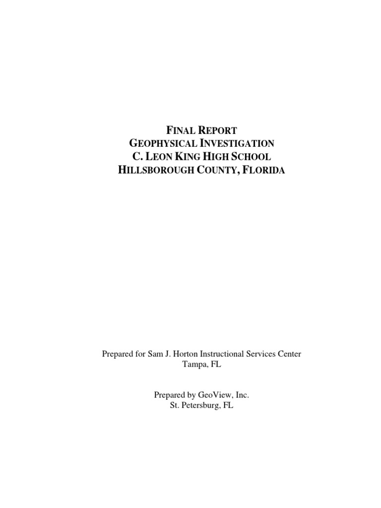 Final - 30521 GPR Report (King HS) | PDF | Telecommunications ...