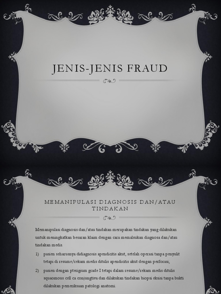 Jenis Jenis Fraud | PDF