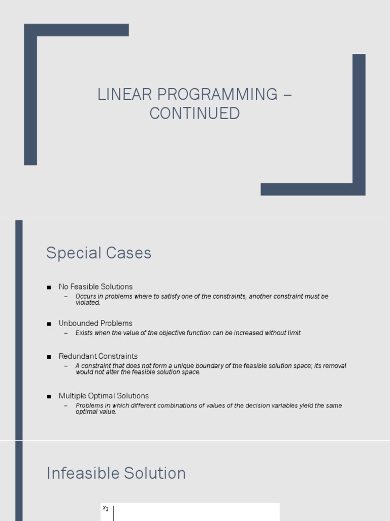 Lecture 3 Linear Programming Pdf Mathematical Optimization Linear Programming