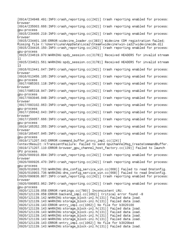 cef_log | Cache (Computing) | System Software