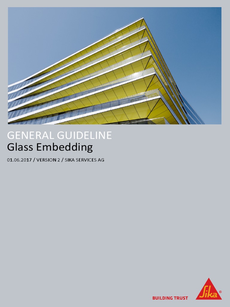 Facade & Fenestration Glass Embedding General Guidelines | PDF | Glasses | Relative Humidity