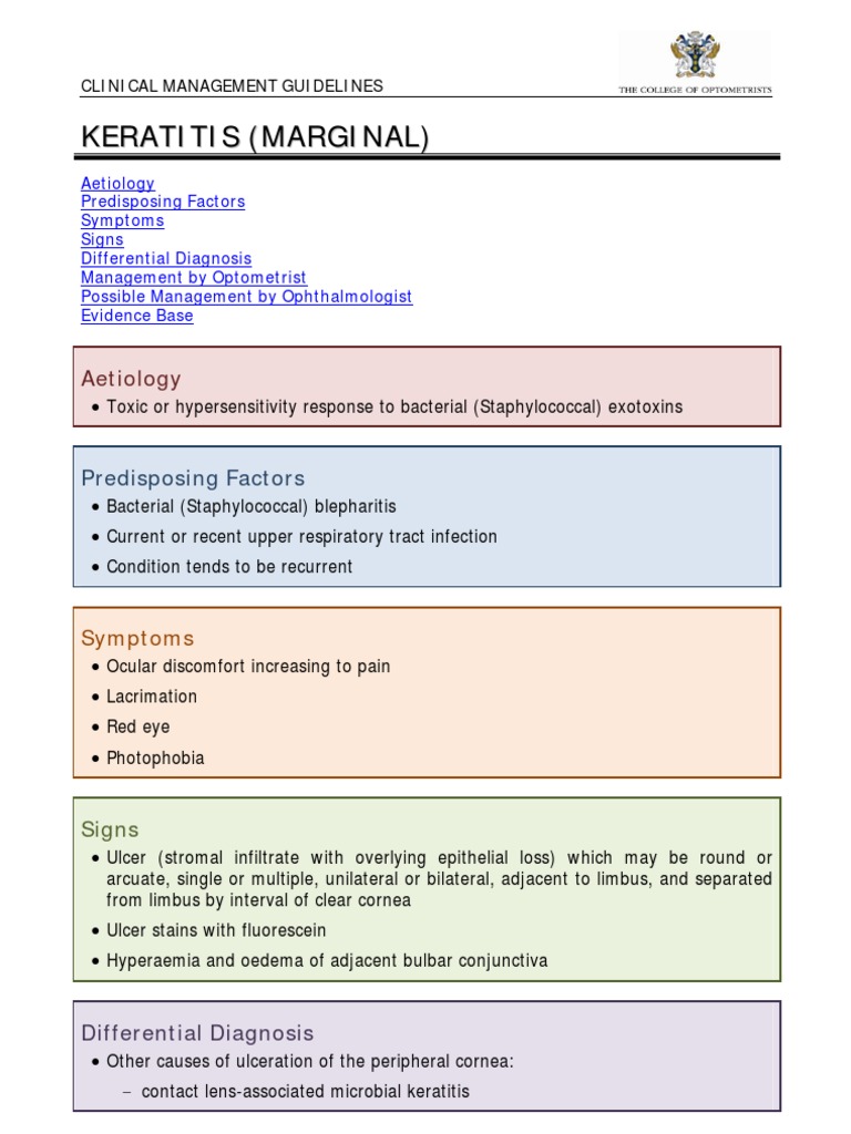 Keratitis Marginal) FINAL | Health Sciences | Wellness | Free 30-day ...