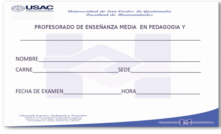 Caratula de Examen Privado | PDF